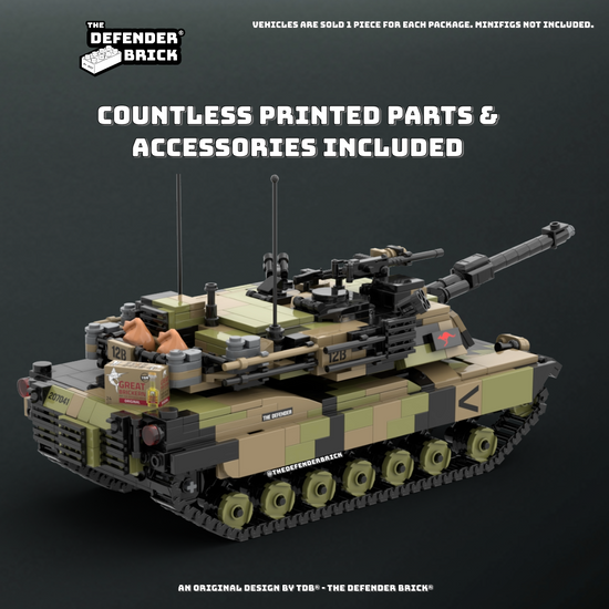 TDB® Australian M1A1 AIM Abrams MBT – The Defender Brick®