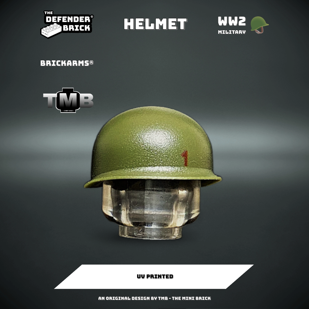 WW2 U.S. 1st Infantry M1 helmet (V2) – The Defender Brick®