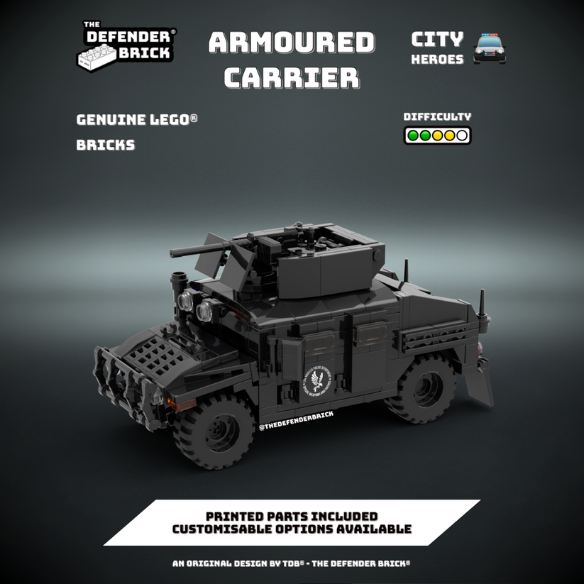 TDB® S.W.A.T. Armoured Carrier – The Defender Brick®