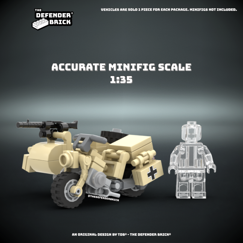 TDB® DAK Motorcycle with sidecar – The Defender Brick®